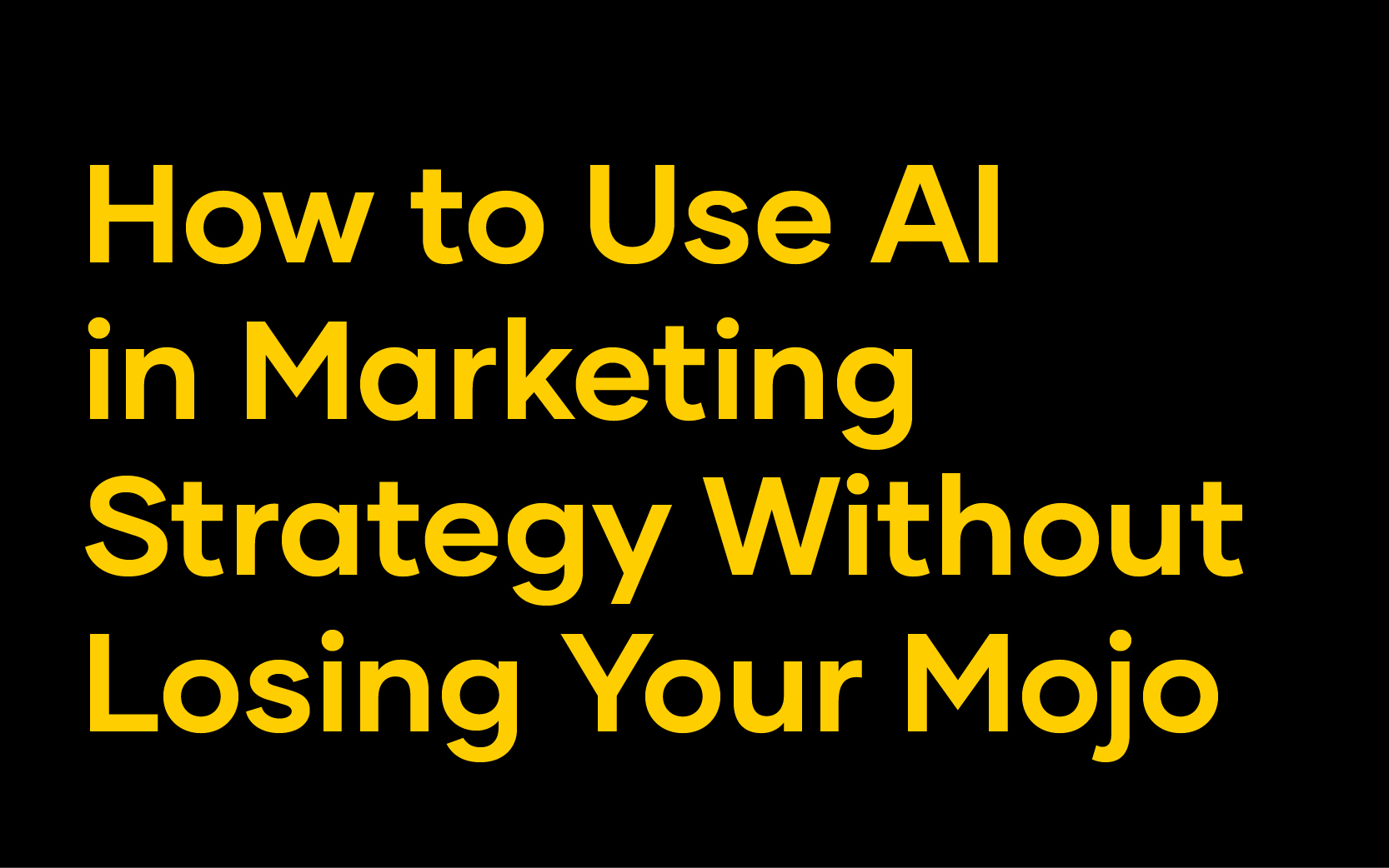 How to Use AI in Marketing Strategy | Basic Bananas